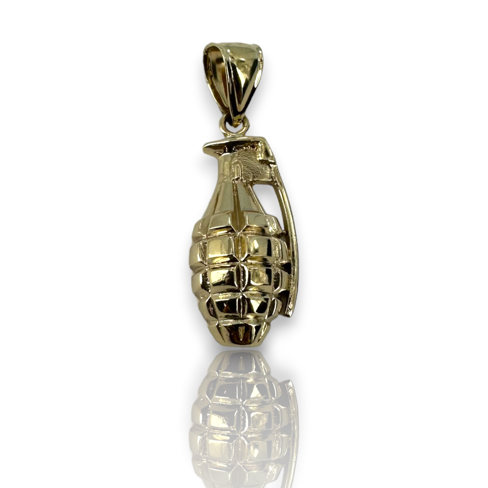 Medium Hand Gernade 14k 585 Yellow Gold Charm Pendant – GEM Pawnbrokers