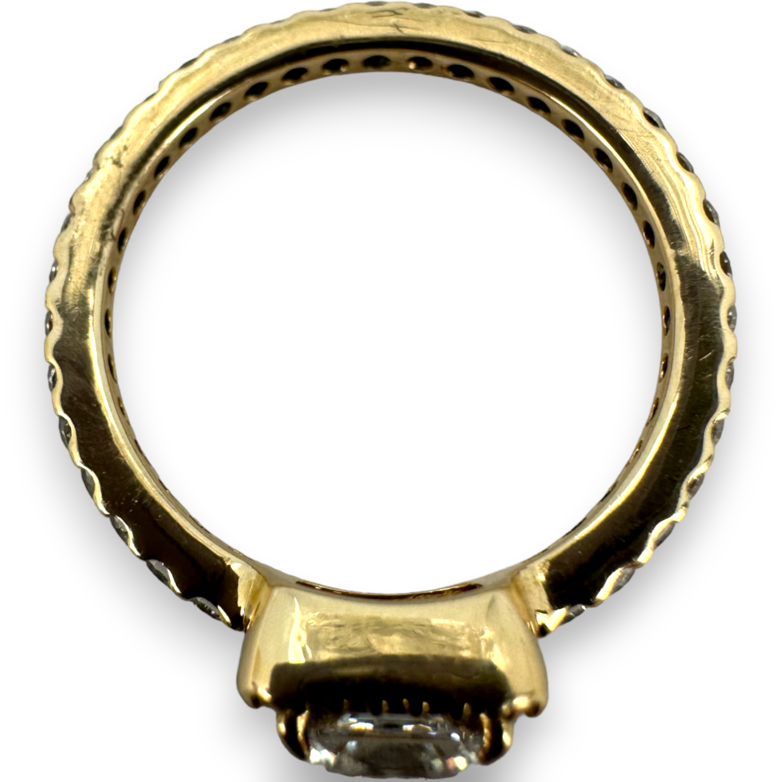 Pandora ALE G585 14KT 585 Yellow Gold Square Sparkle Ring Size 6 – GEM ...