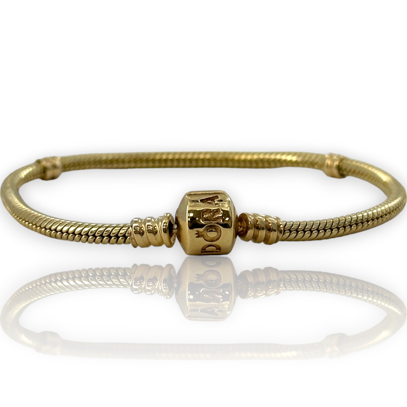 Pandora 14k Gold 7.5" Snake Chain Bracelet – GEM Pawnbrokers