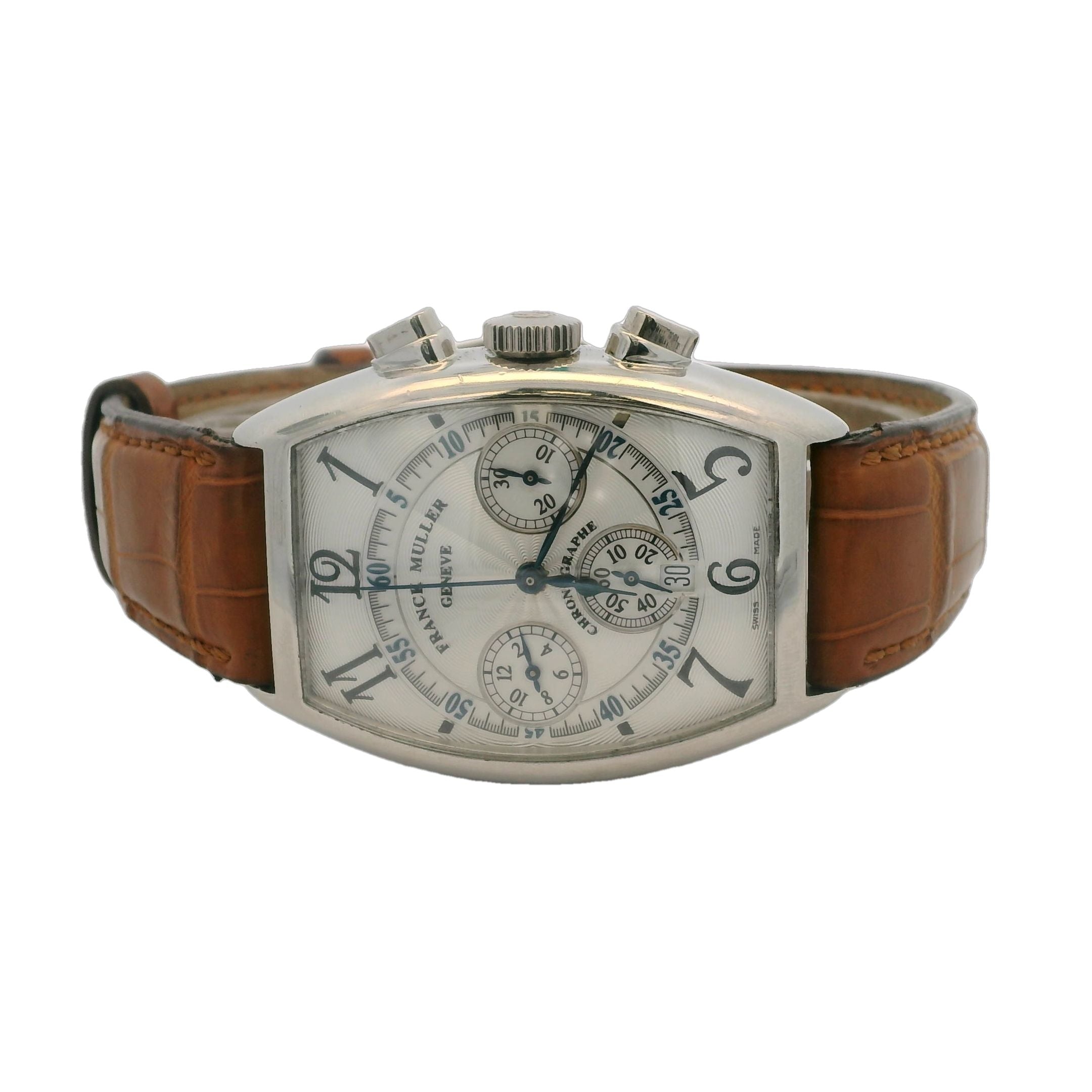 Franck Muller 5850 CC AT Platinum Chronograph Watch 32mm Master Compli ...